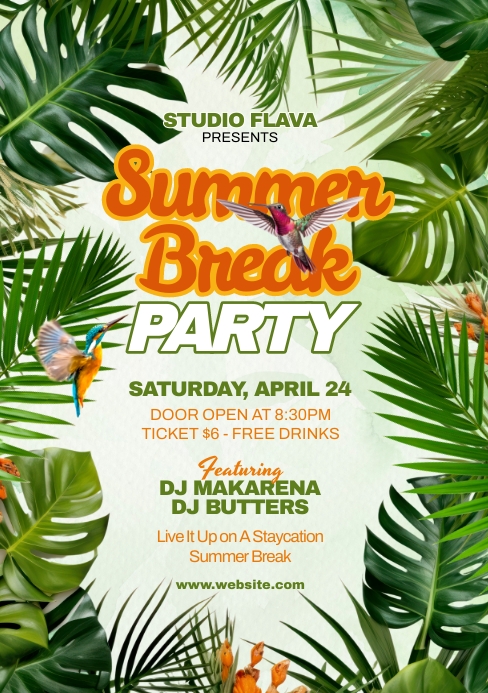 Copy of Summer Break Party Flyer | PosterMyWall