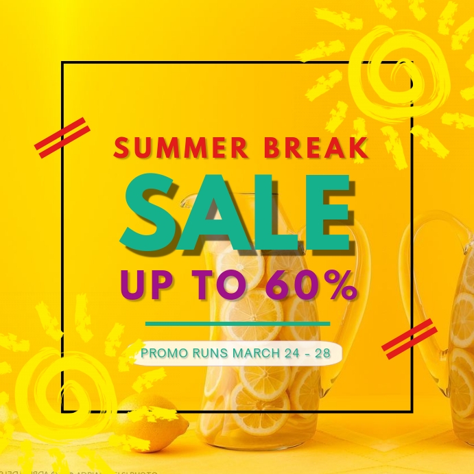 Summer Break Sale Template | PosterMyWall