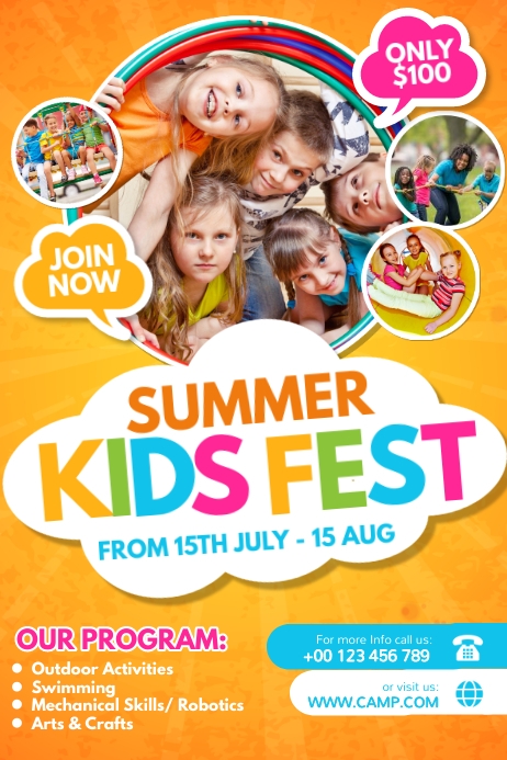 summer camp, camping Template | PosterMyWall