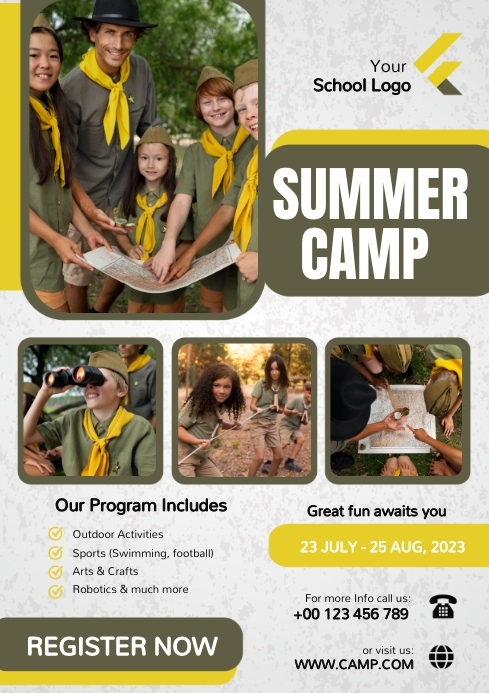 summer camp, camping Template | PosterMyWall