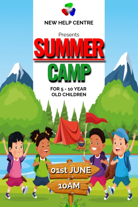 SUMMER CAMP Template | PosterMyWall