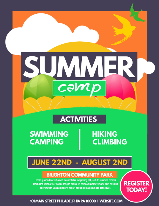 Kamp Musim Panas Templat | PosterMyWall