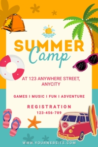 Summer Outdoor Party Flyer / Poster Template | PosterMyWall