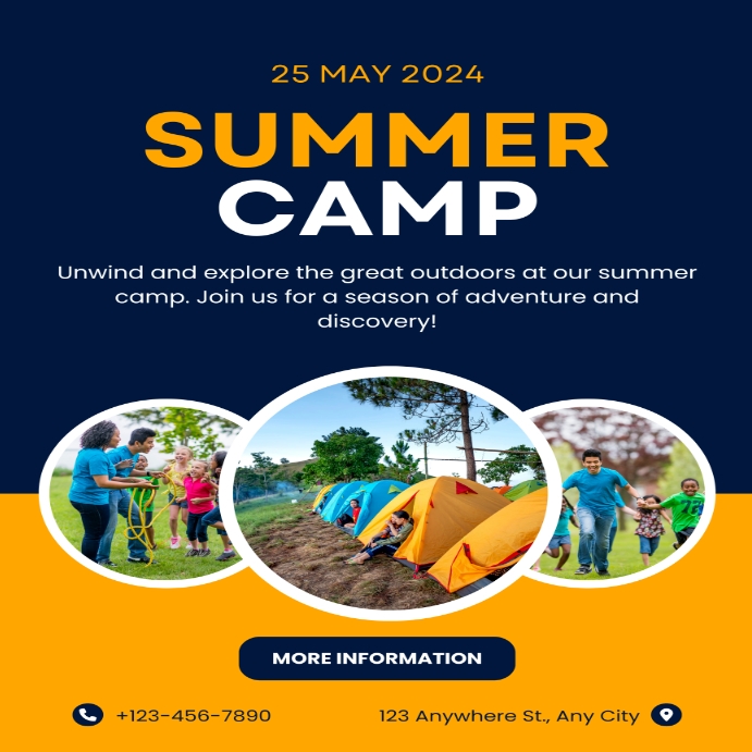 Plantilla de Summer camp design template | PosterMyWall