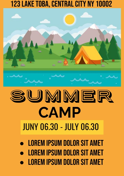 SUMMER CAMP Template | PosterMyWall