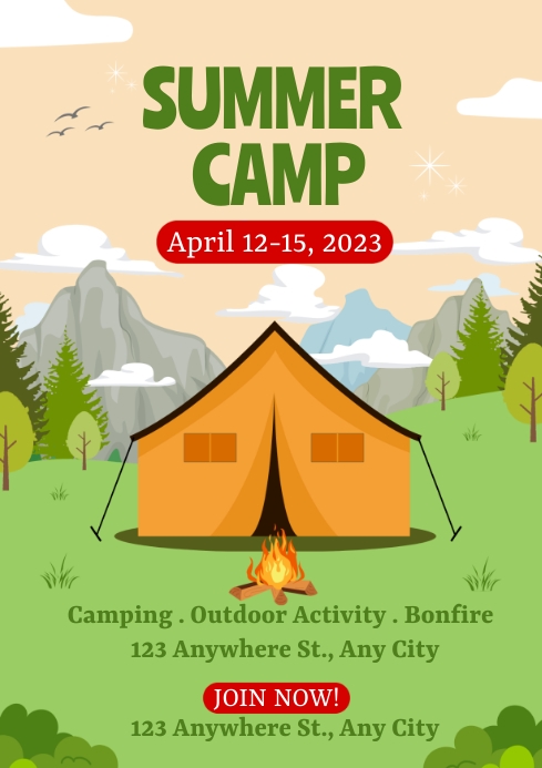 Plantilla de Summer camp | PosterMyWall