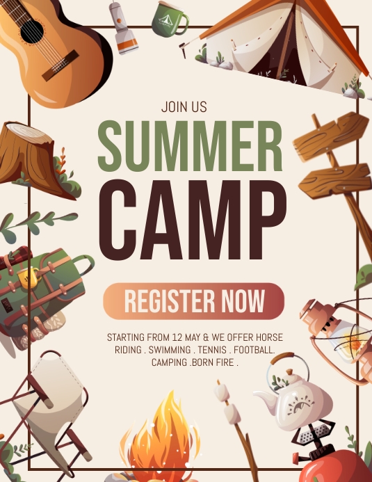 Copy of summer camp | PosterMyWall