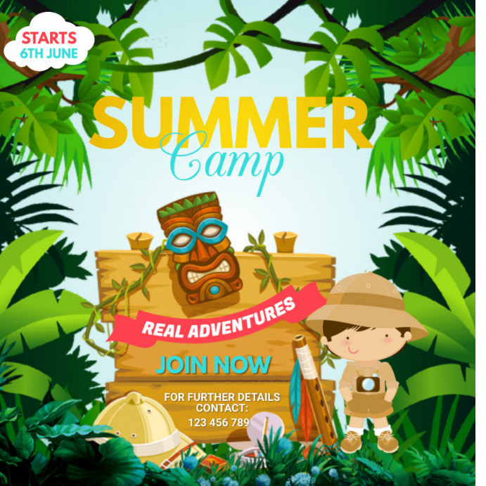 Copy of Summer Camp Design | PosterMyWall