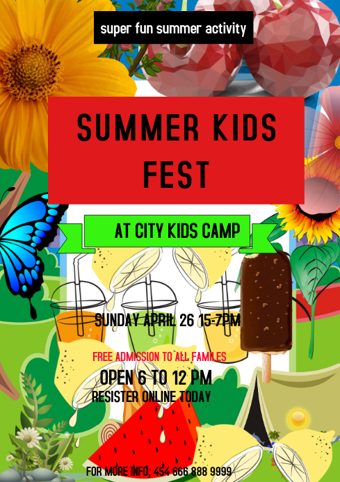 summer camp Template | PosterMyWall