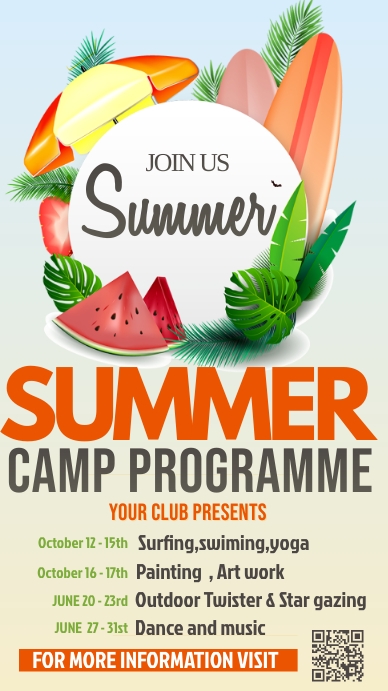 Copy of summer camp | PosterMyWall