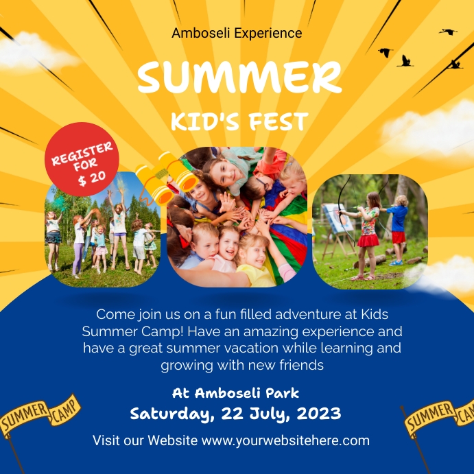 Copy of Summer Camp Flier template | PosterMyWall