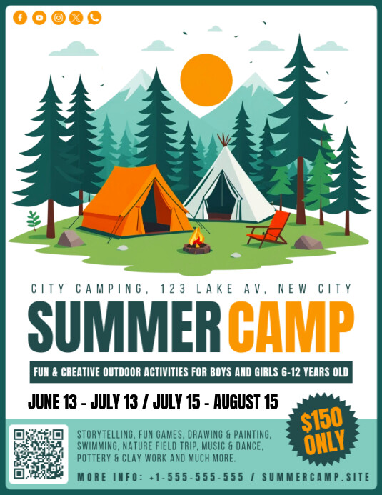 Summer Camp Flyer Template | PosterMyWall