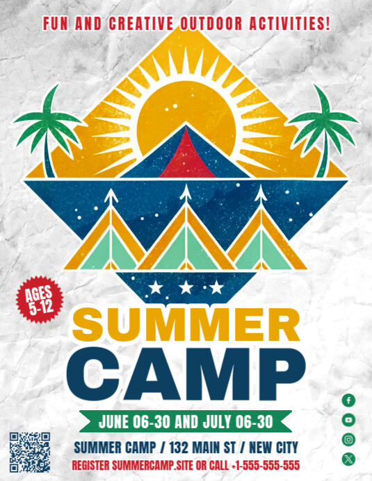 Summer Camp Flyer Template | PosterMyWall