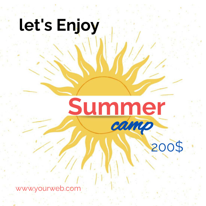 Summer Camp Instagram Post Template | PosterMyWall