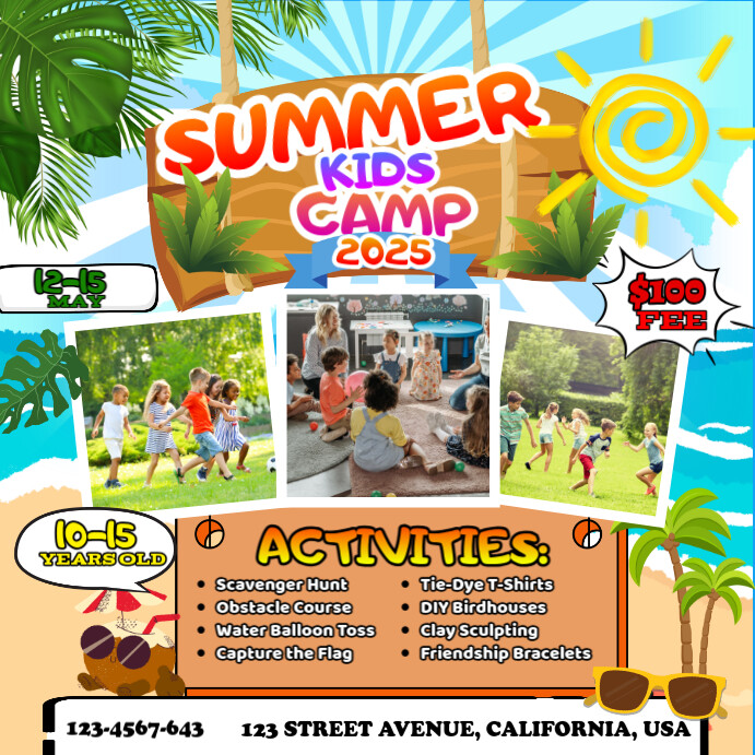 Copy of Summer Camp Kids Edition | PosterMyWall