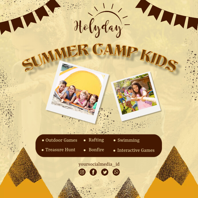 Copy of Summer Camp Kids Instagram Post | PosterMyWall