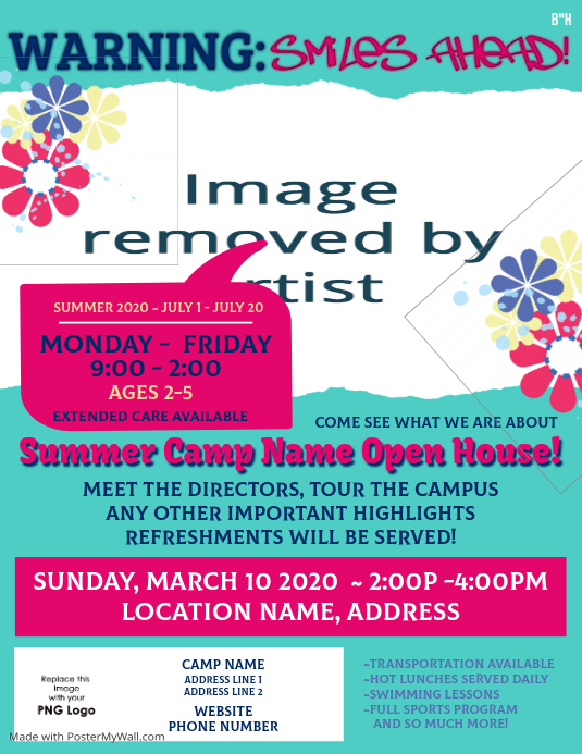 Copy of Summer camp open house | PosterMyWall