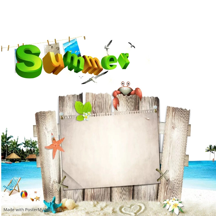 Summer camp poster design template | PosterMyWall