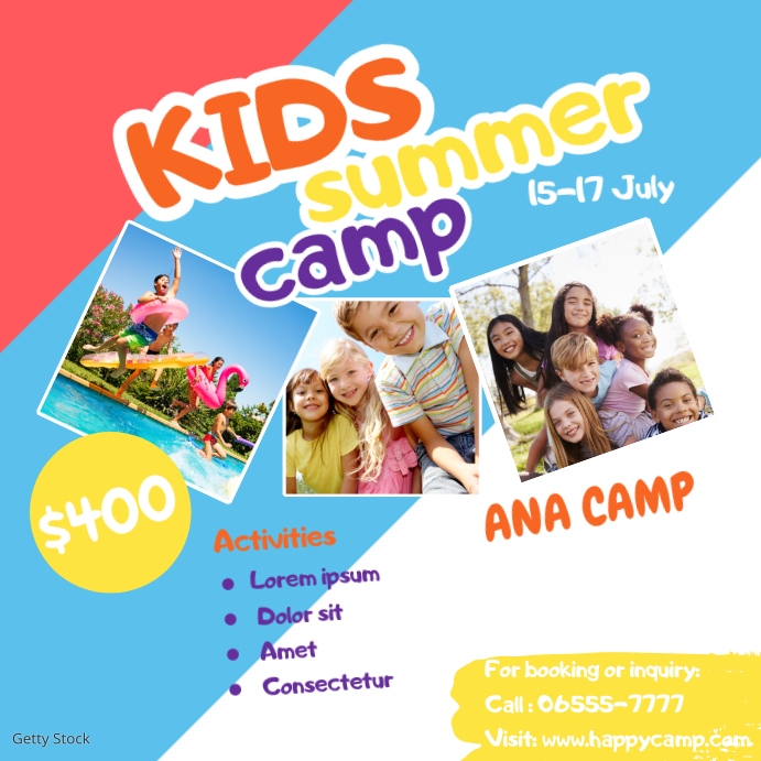 Summer camp poster Template | PosterMyWall