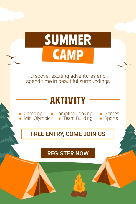 Summer Camp Poster Template | PosterMyWall