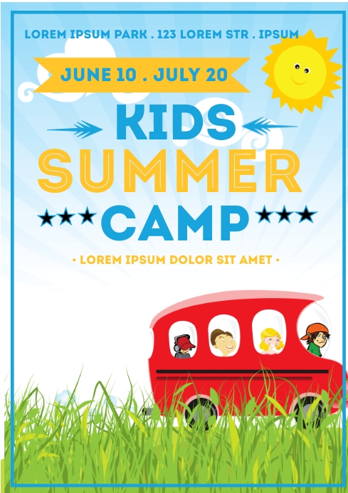summer camp poster Template | PosterMyWall
