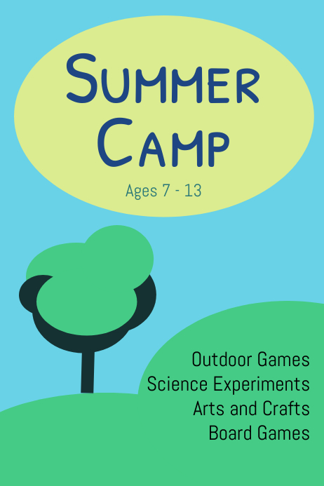 Summer Camp poster design Template | PosterMyWall