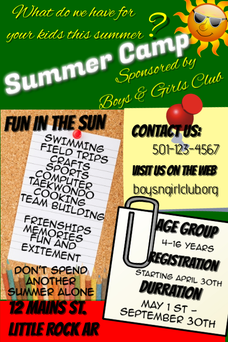 Summer Camp | PosterMyWall