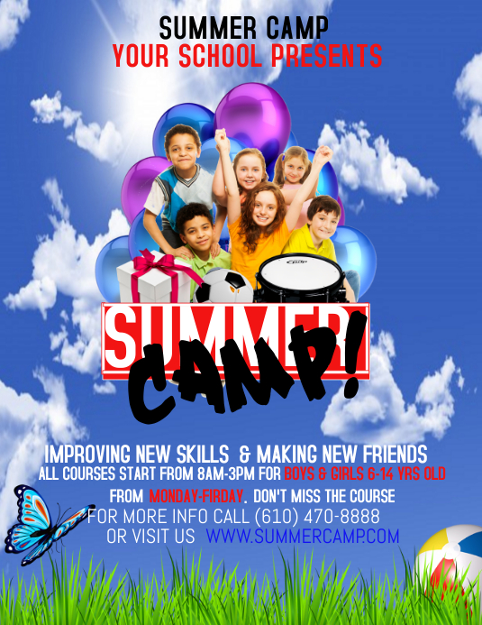 Summer Camp Flyer Templat | PosterMyWall