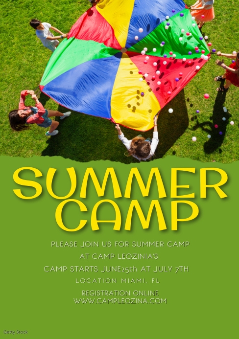 Copy of Summer Camp Registration Invitation | PosterMyWall