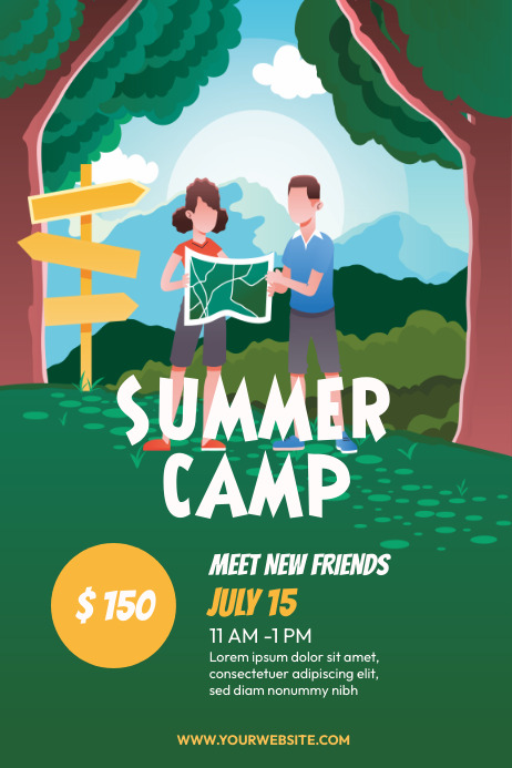 SUMMER CAMP TEMPLATE | PosterMyWall