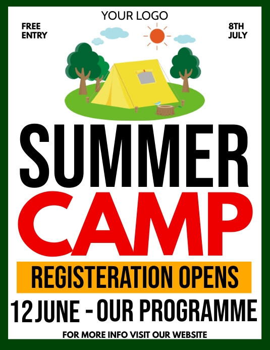 Templat Kamp Musim Panas | PosterMyWall