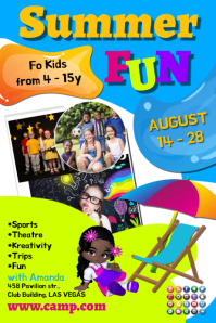 Summer Camp Poster Template | PosterMyWall