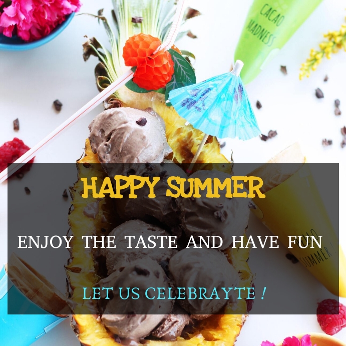 summer celebration instagram post Template | PosterMyWall