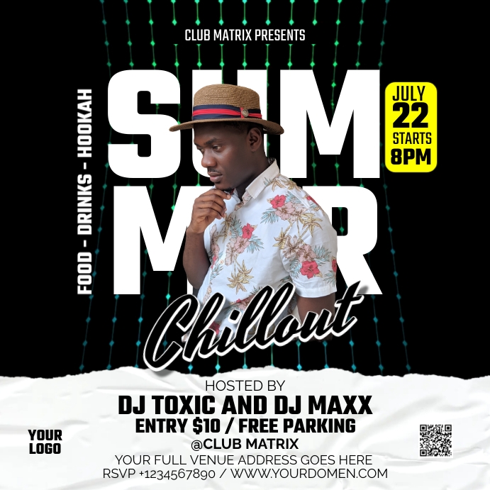 Summer chillout Template | PosterMyWall