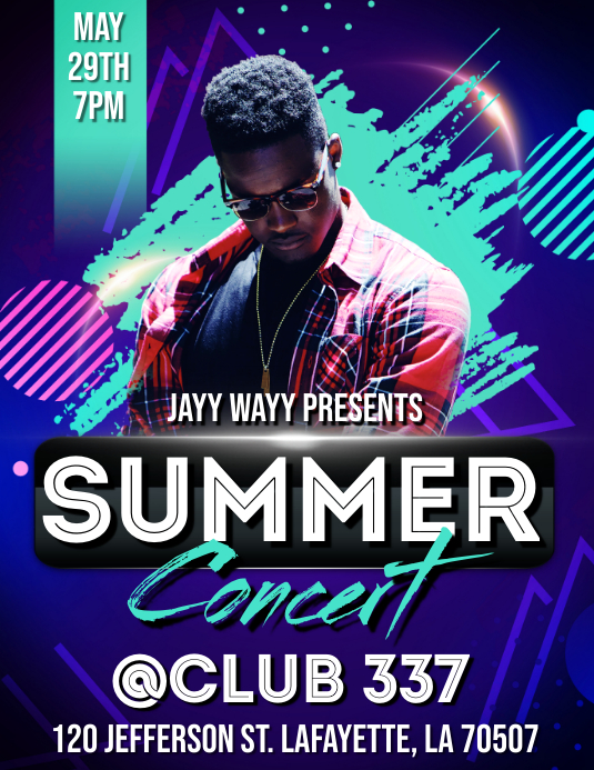Copy of SUMMER CLUB CONCERT FLYER TEMPLATE | PosterMyWall