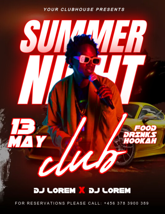 Copy of summer club night | PosterMyWall