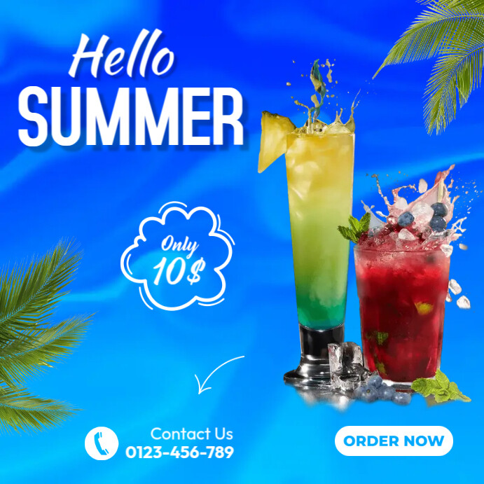 Copy of Summer Cocktail Ads | PosterMyWall