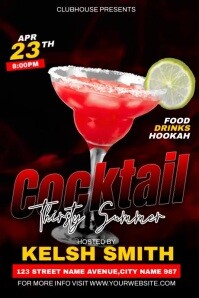 Summer Cocktail Ads Template | PosterMyWall
