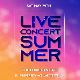 SUMMER CONCERT FLYER TEMPLATE | PosterMyWall