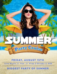 Summer Yacht Party Template | PosterMyWall