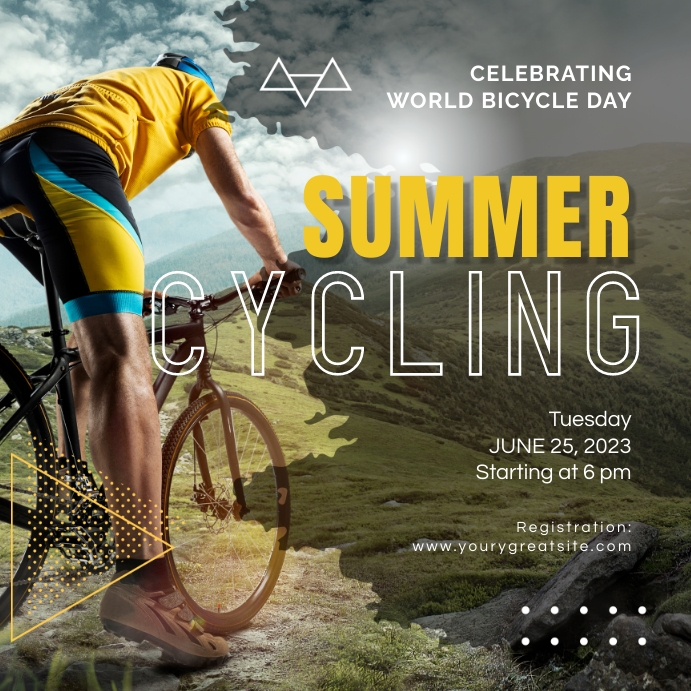 Summer Cycling Template | PosterMyWall