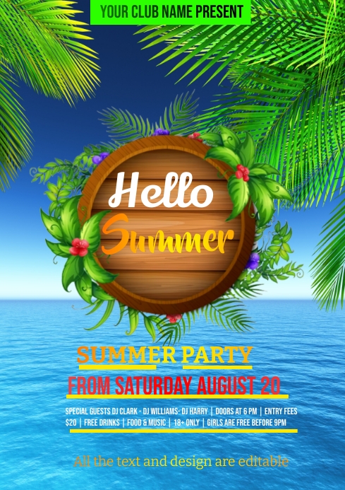Summer design Template | PosterMyWall