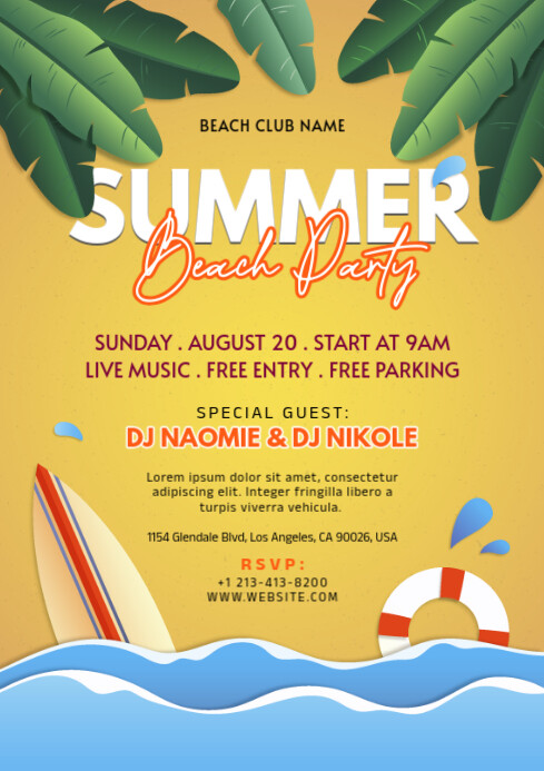 Plantilla de summer | PosterMyWall