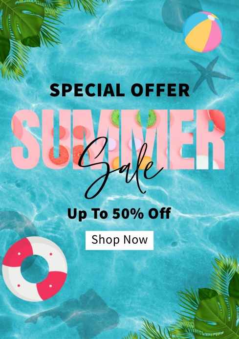Summer Sale Template | PosterMyWall
