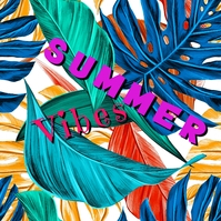 Rainbow Summer Vibes CD Album Cover Template | PosterMyWall