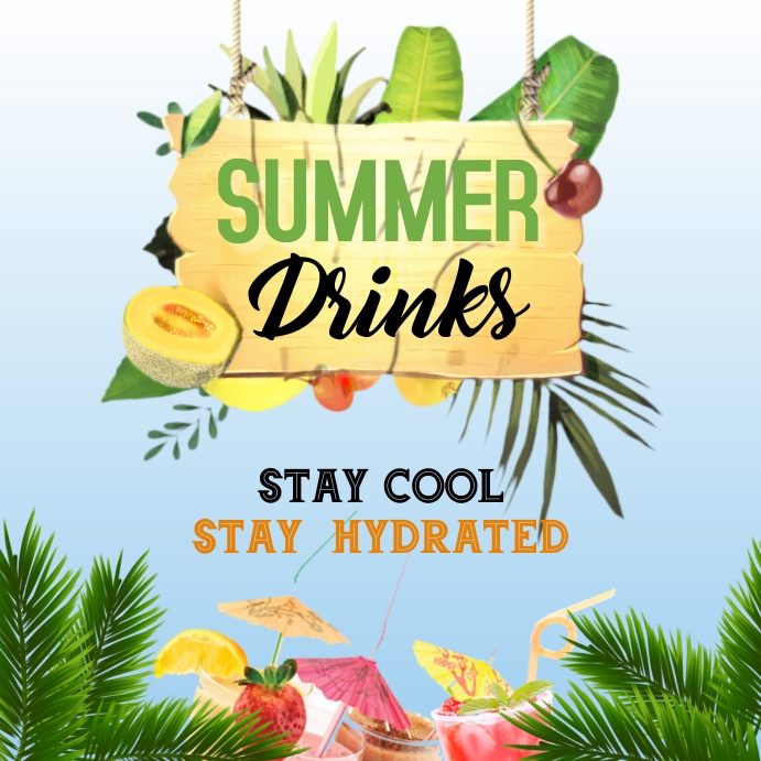 Summer Drink Template | PosterMyWall