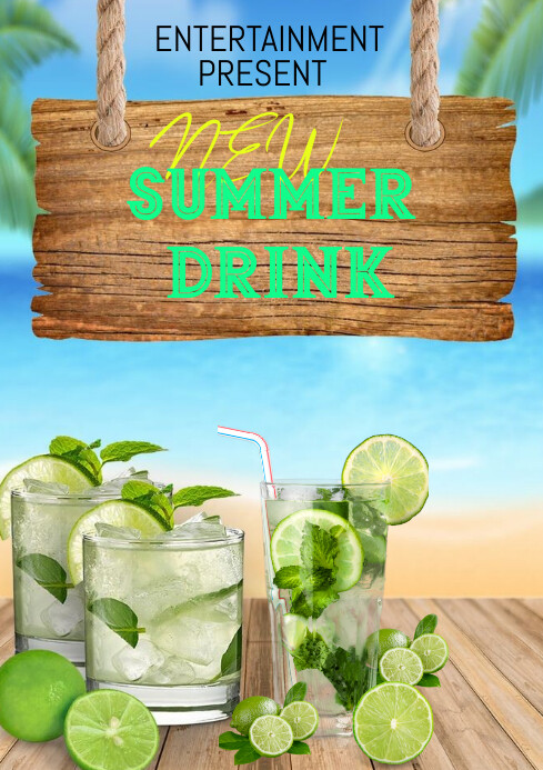 Summer drink Template | PosterMyWall
