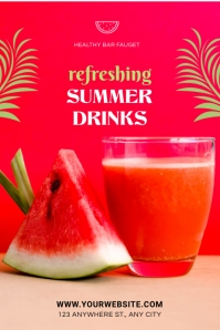 Summer Drinks Ads Template | PosterMyWall