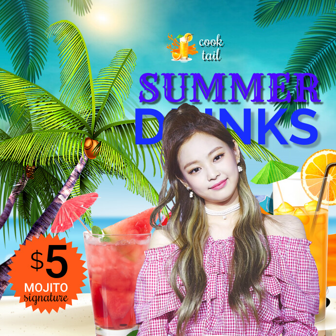 summer drinks Template | PosterMyWall