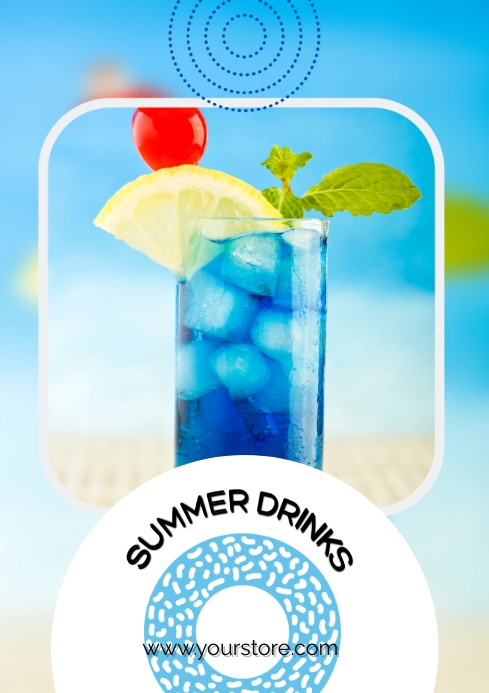 Summer Drinks Template | PosterMyWall